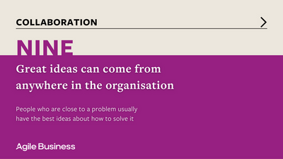 Agile Leadership: Principle 9